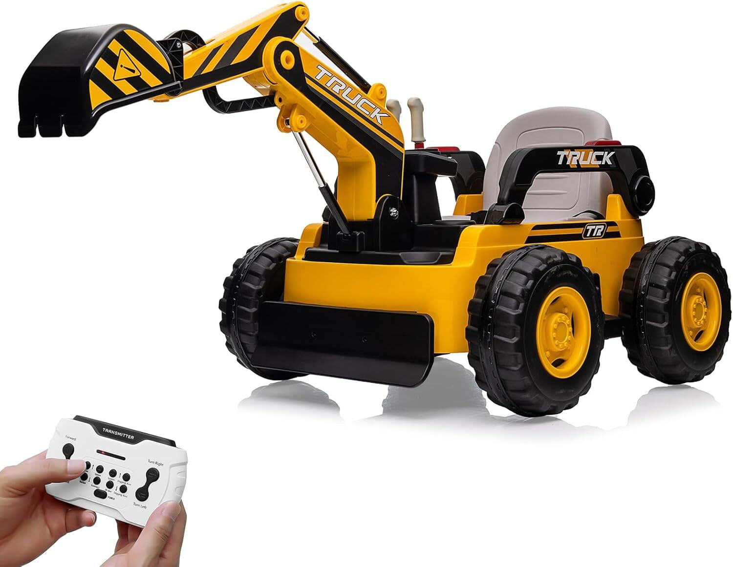 Hetoy Kids Ride-On Electric Excavator Digger With Remote Control ...