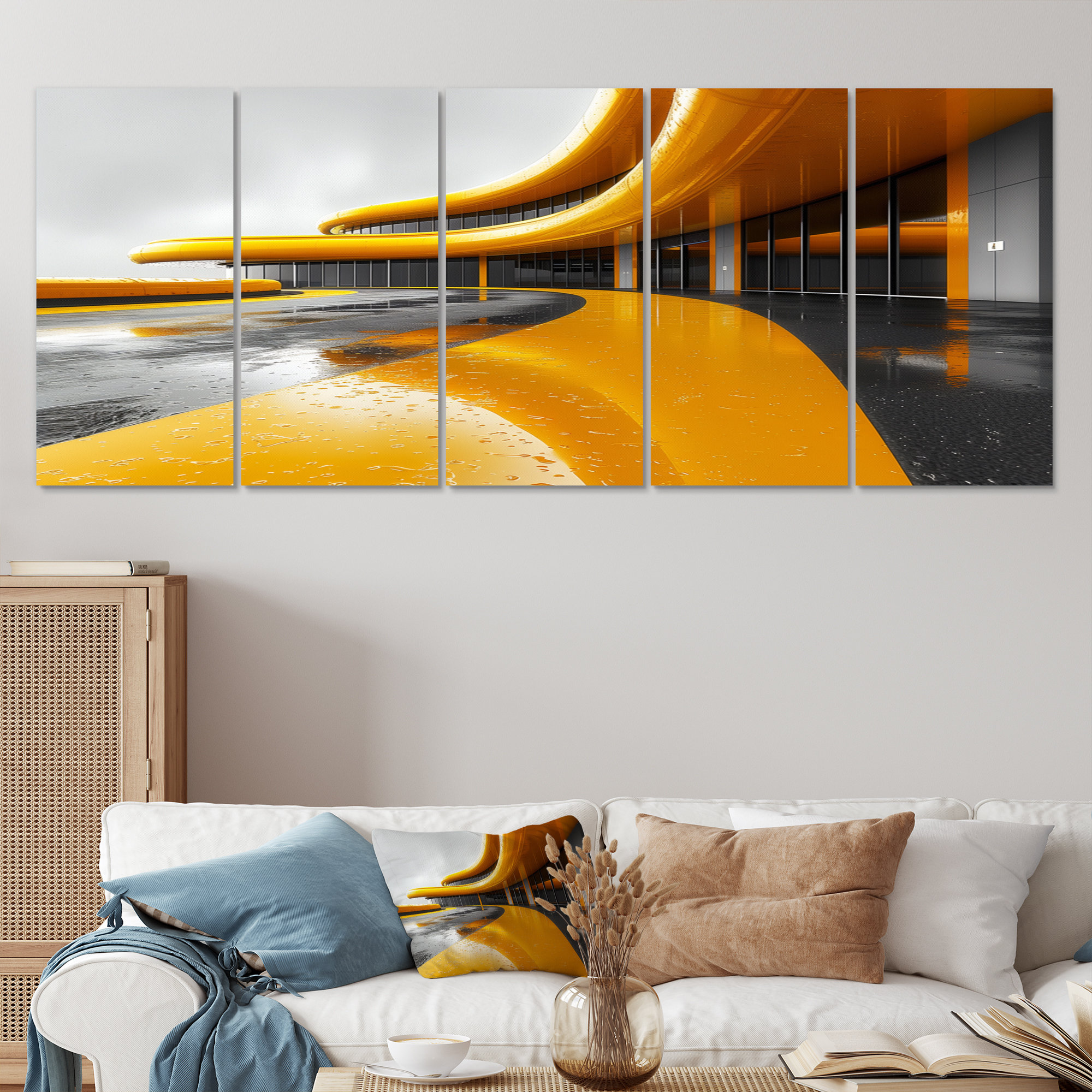 Wrought Studio™ Yellow Grey Turbocharged Thrills Race Tracks - Casinos ...