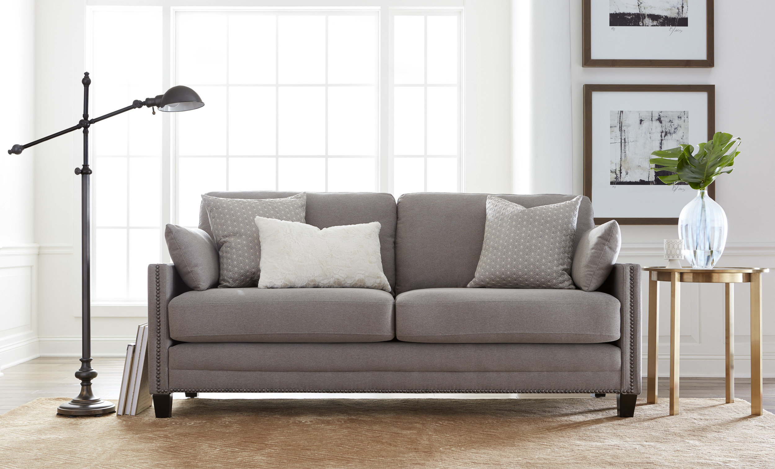 Elle Decor Bella 75" Square Arm Sofa | Wayfair