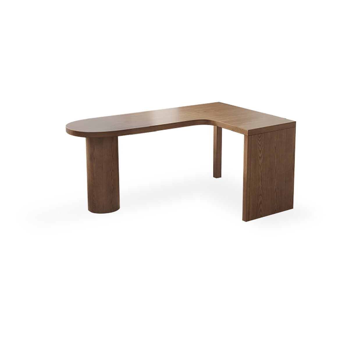 Hokku Designs 55.12" Tan Rectangular Solid Wood desks | Wayfair