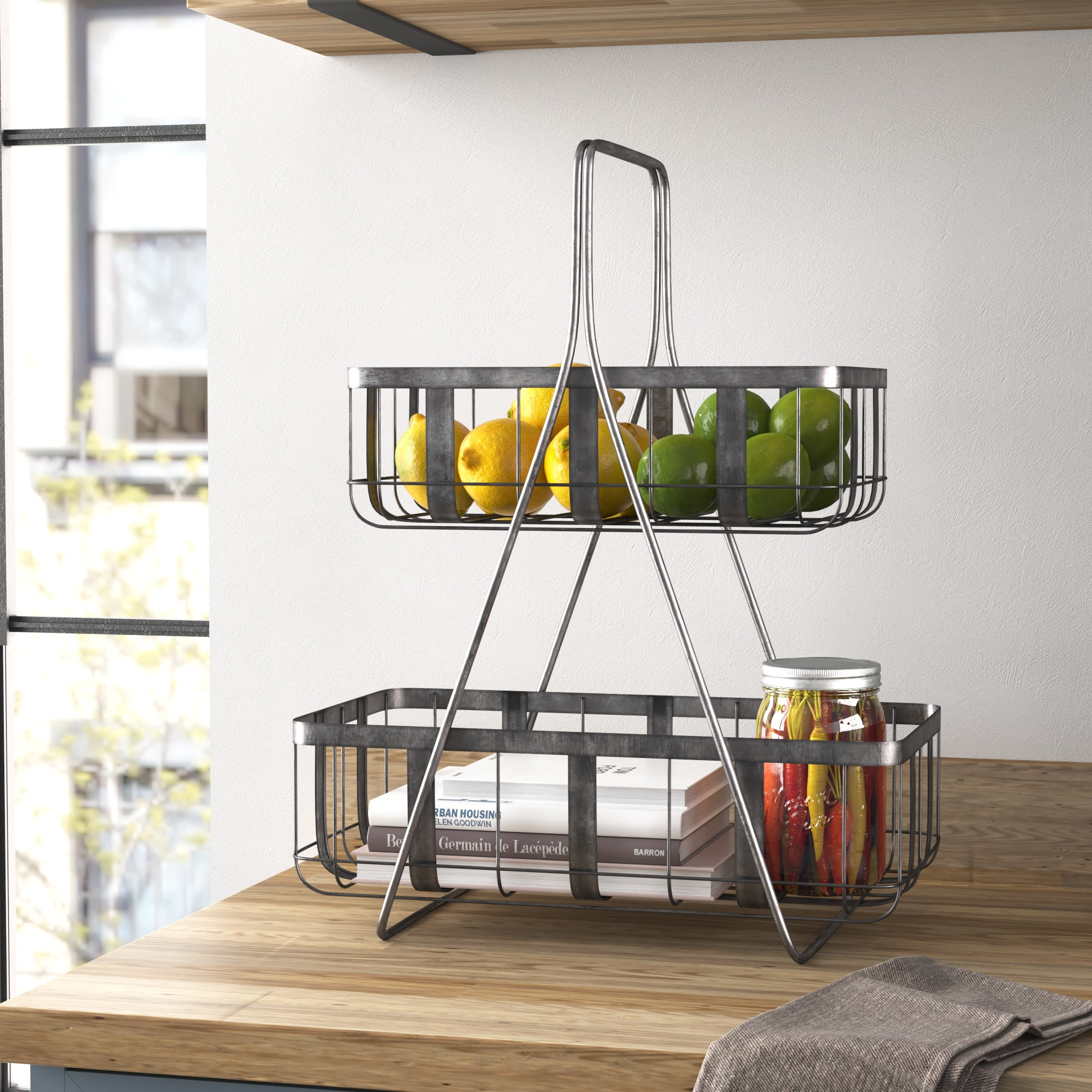 Williston Forge Winfree Metal Basket | Wayfair