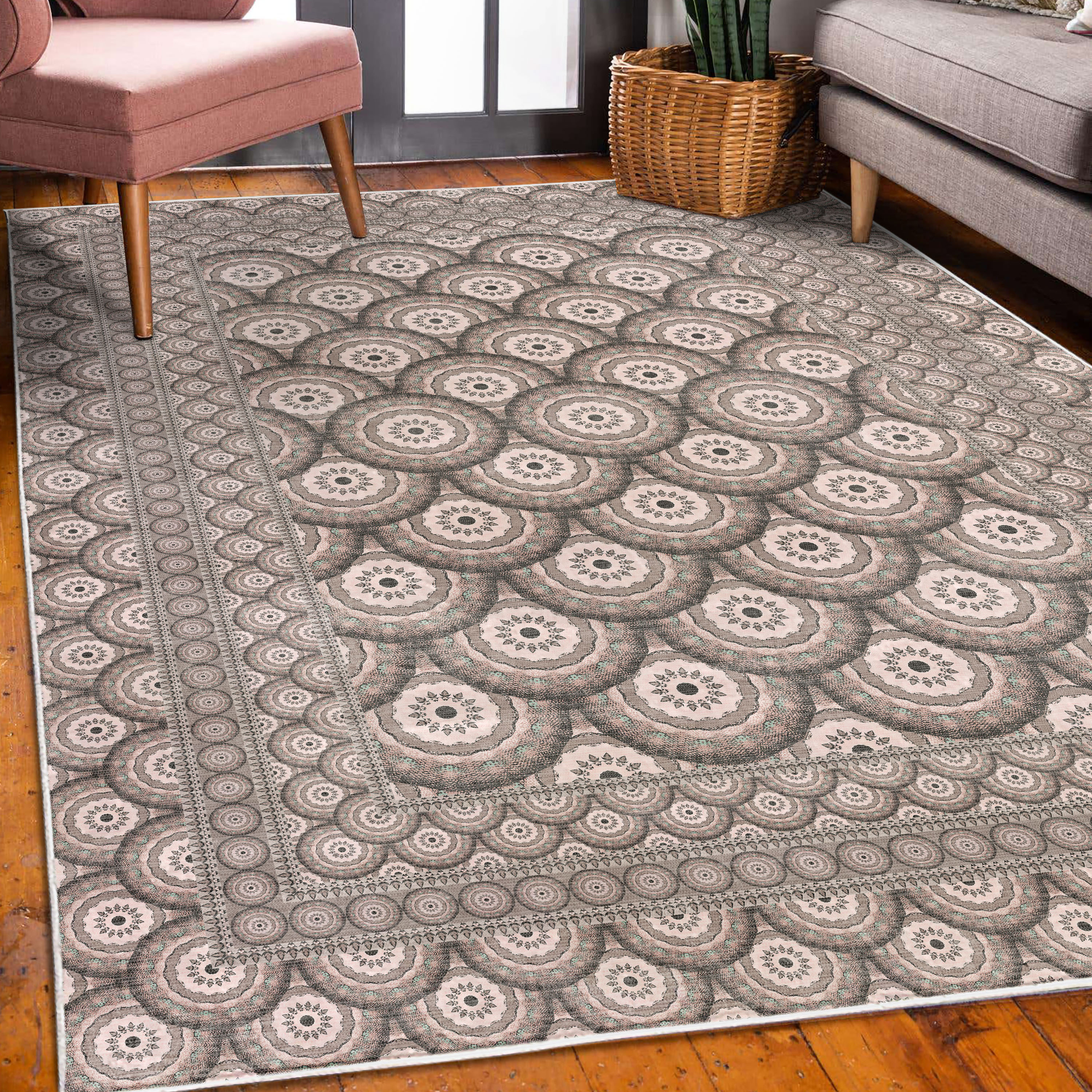 Bungalow Rose Mandala High Density Long Fiber Poly Threads Decorative ...