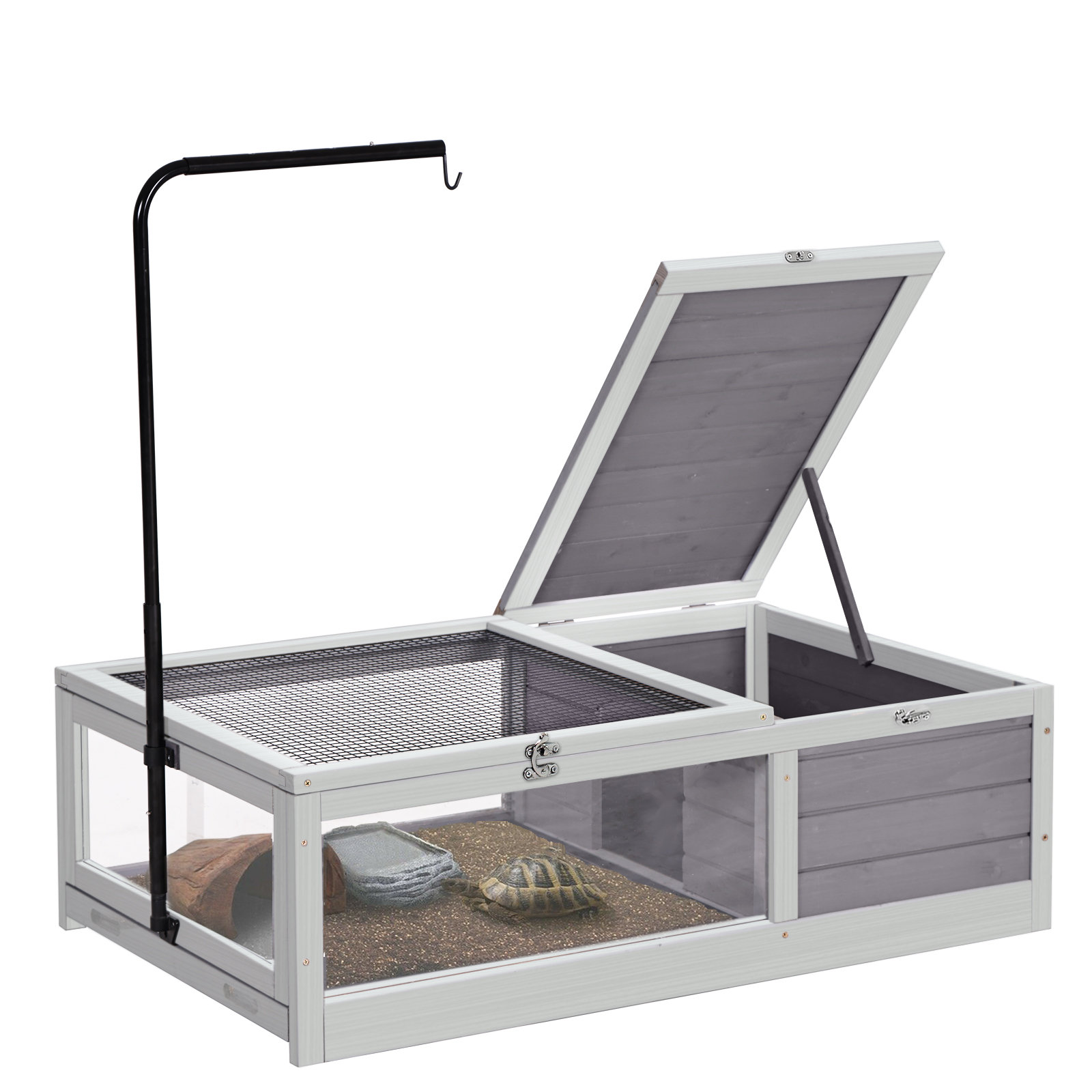 Tucker Murphy Pet™ Byrd-Green Tortoise Habitat Wooden Tortoise ...