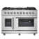 Forno Alta Qualita Massimo 48-Inch French Door Gas Range Stainless ...
