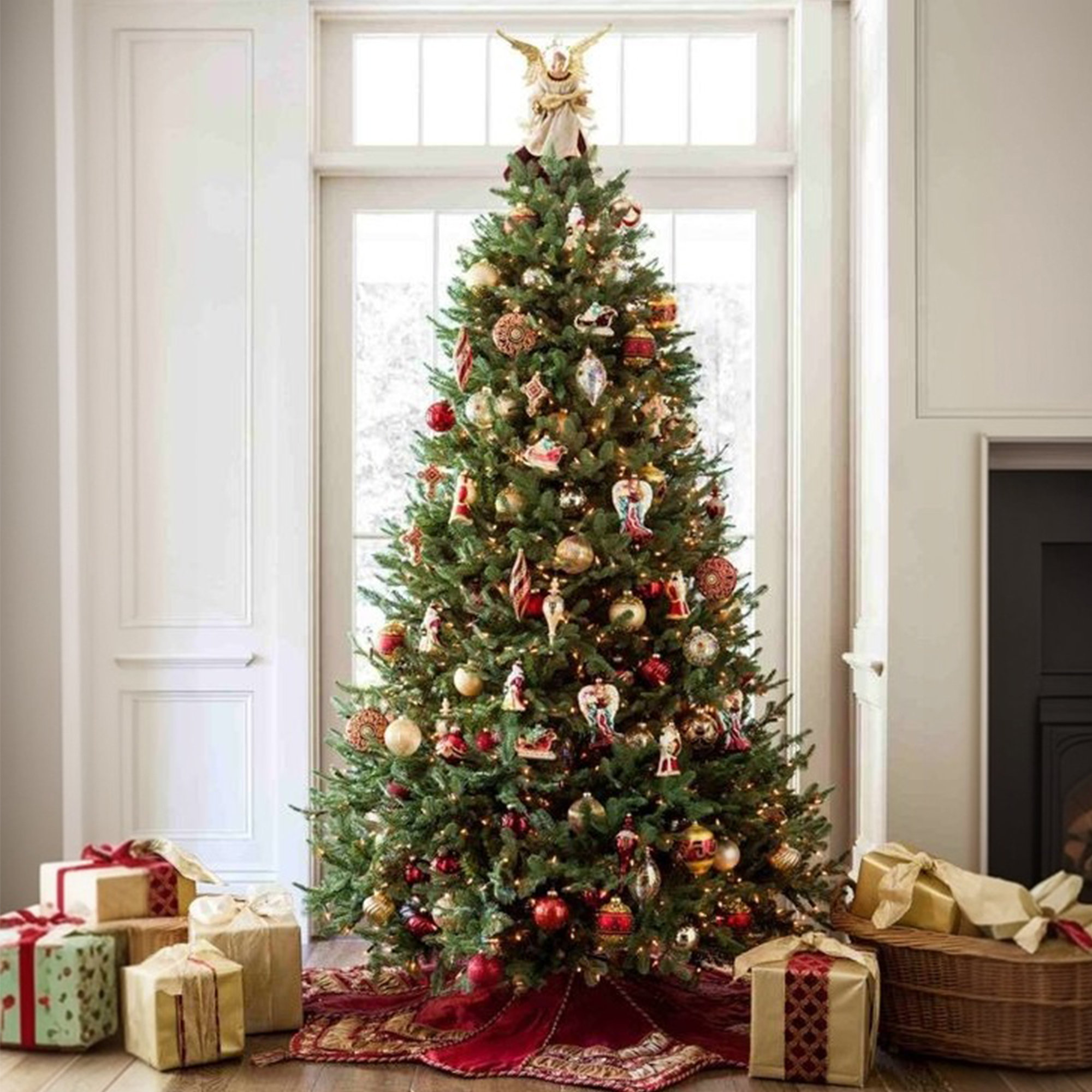 The Holiday Aisle® 6Ft Premium Hinged Artificial Holiday Christmas Pine ...