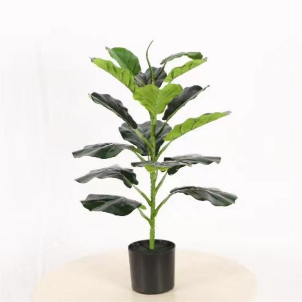 Primrue 36" Artificial Faux Fiddle Leaf Fig Tree in Pot for Home Office ...