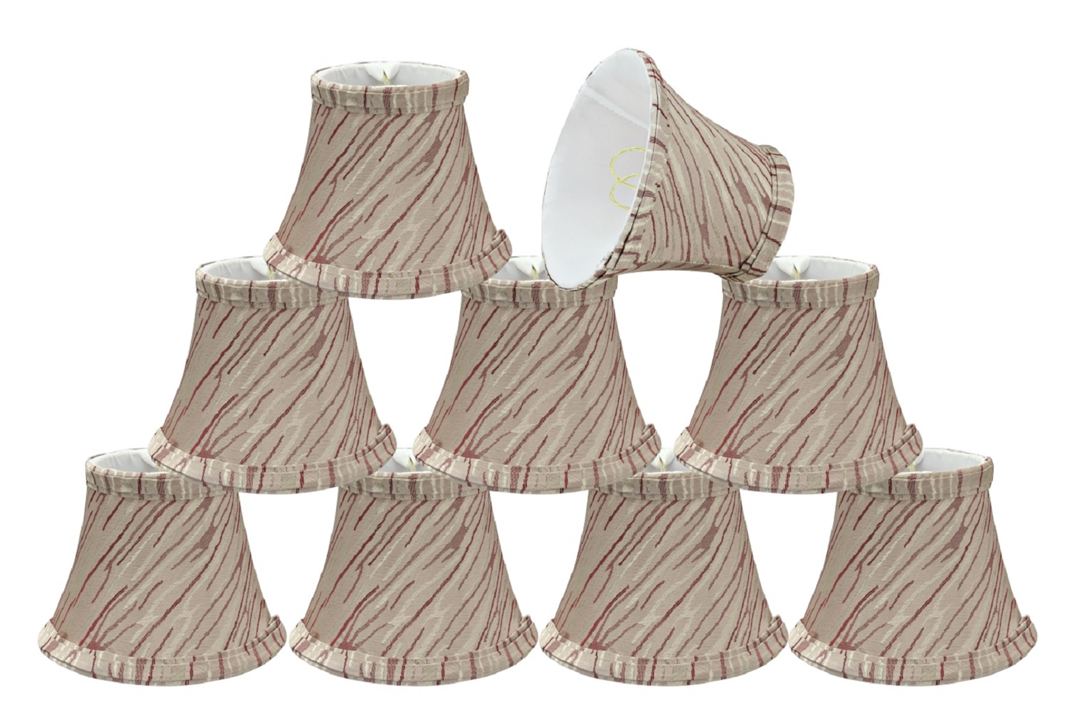 Aspen Creative Corporation 4" H Textured Fabric Bell Candelabra Shade ...