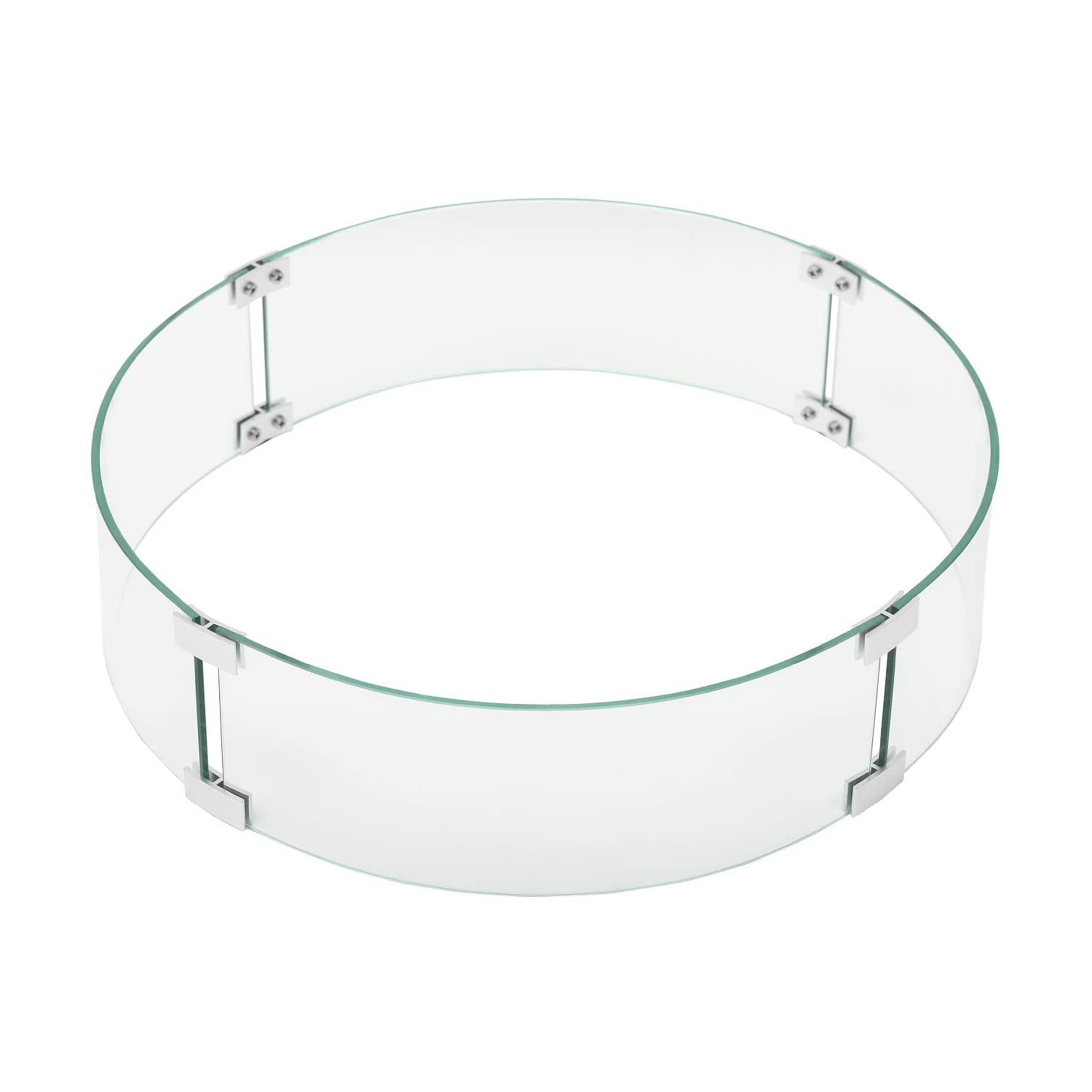 Oakland Living Round Tempered Glass Fire Fit Flame Guard | Wayfair