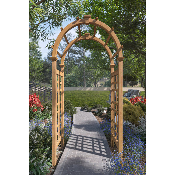 Vita Rosewood Wood Arbor & Reviews | Wayfair