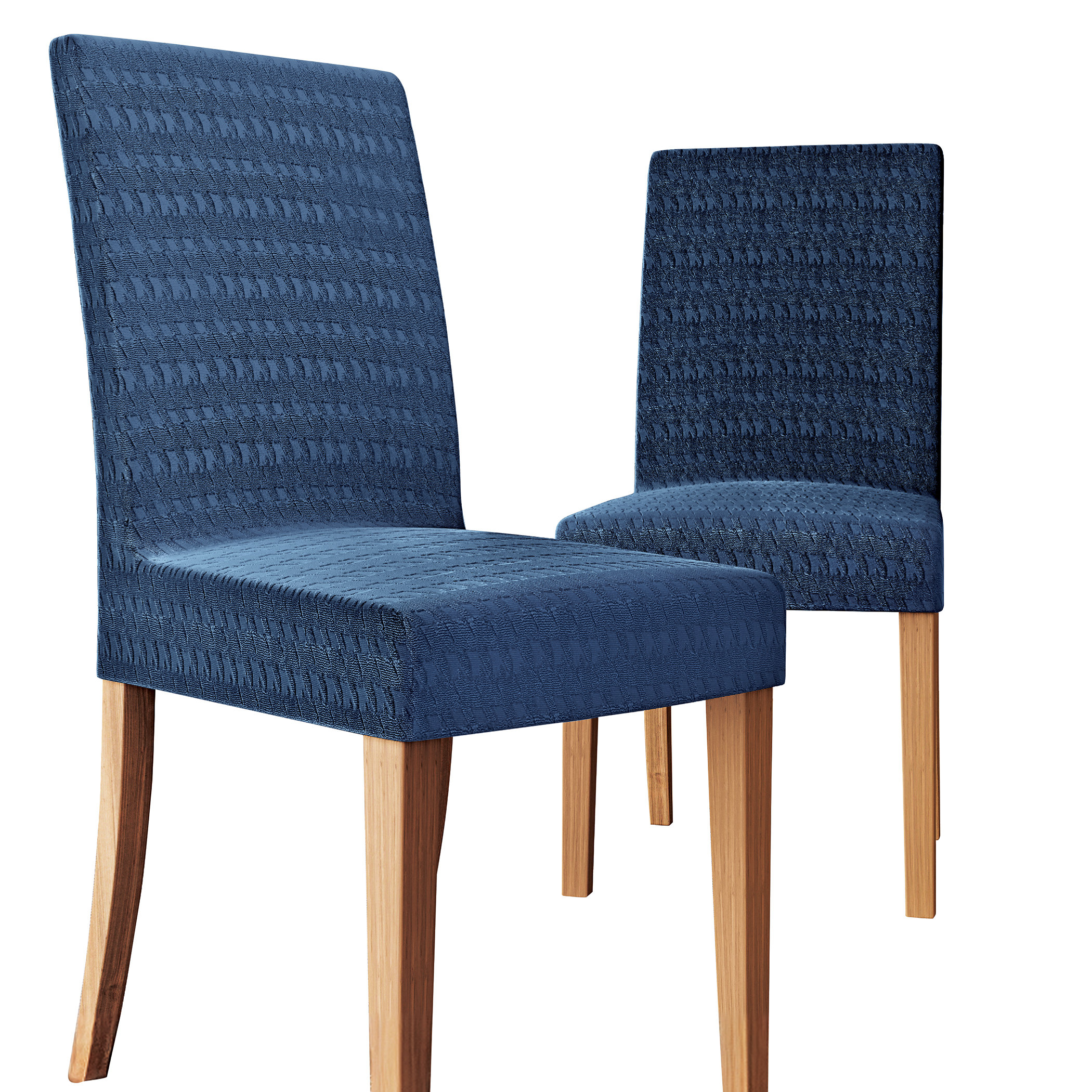 Ebern Designs Houndstooth Textured Chair Slipcovers - Set of 2 ...