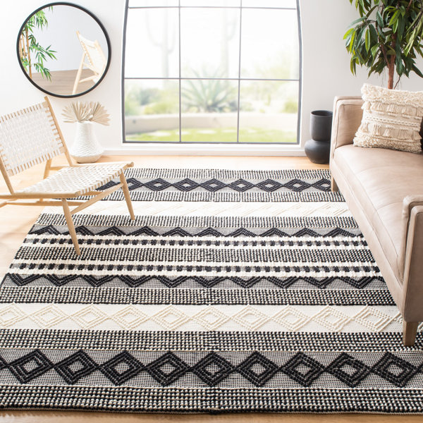 Black Wool Area Rugs You'll Love | Wayfair
