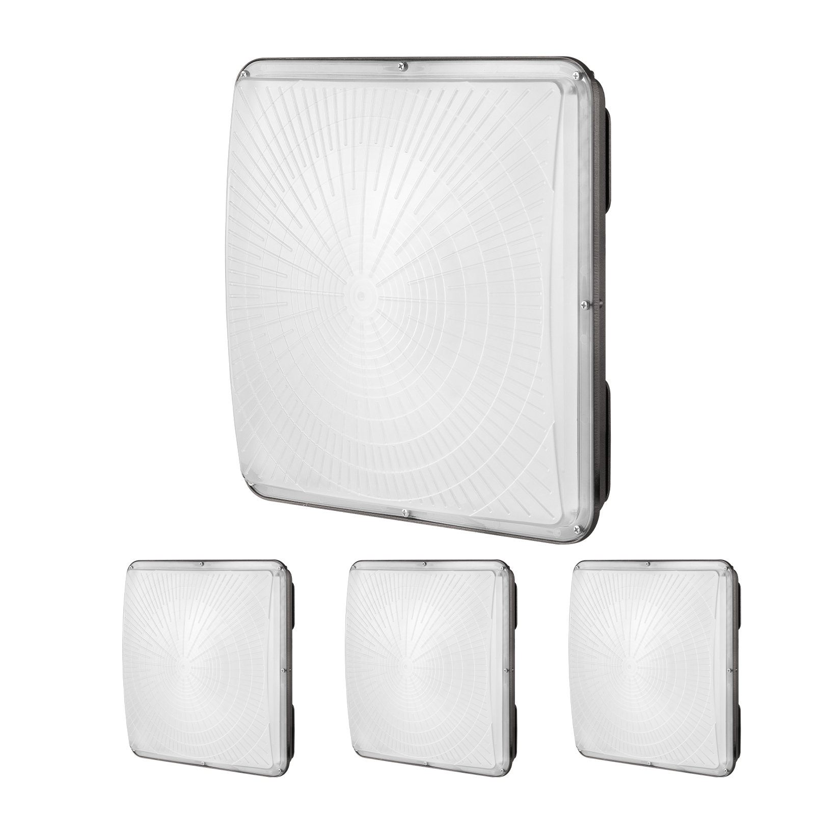 Latitude Run® 4 PCS LED Canopy Light 150W 16500LM 5000K Daylight ...