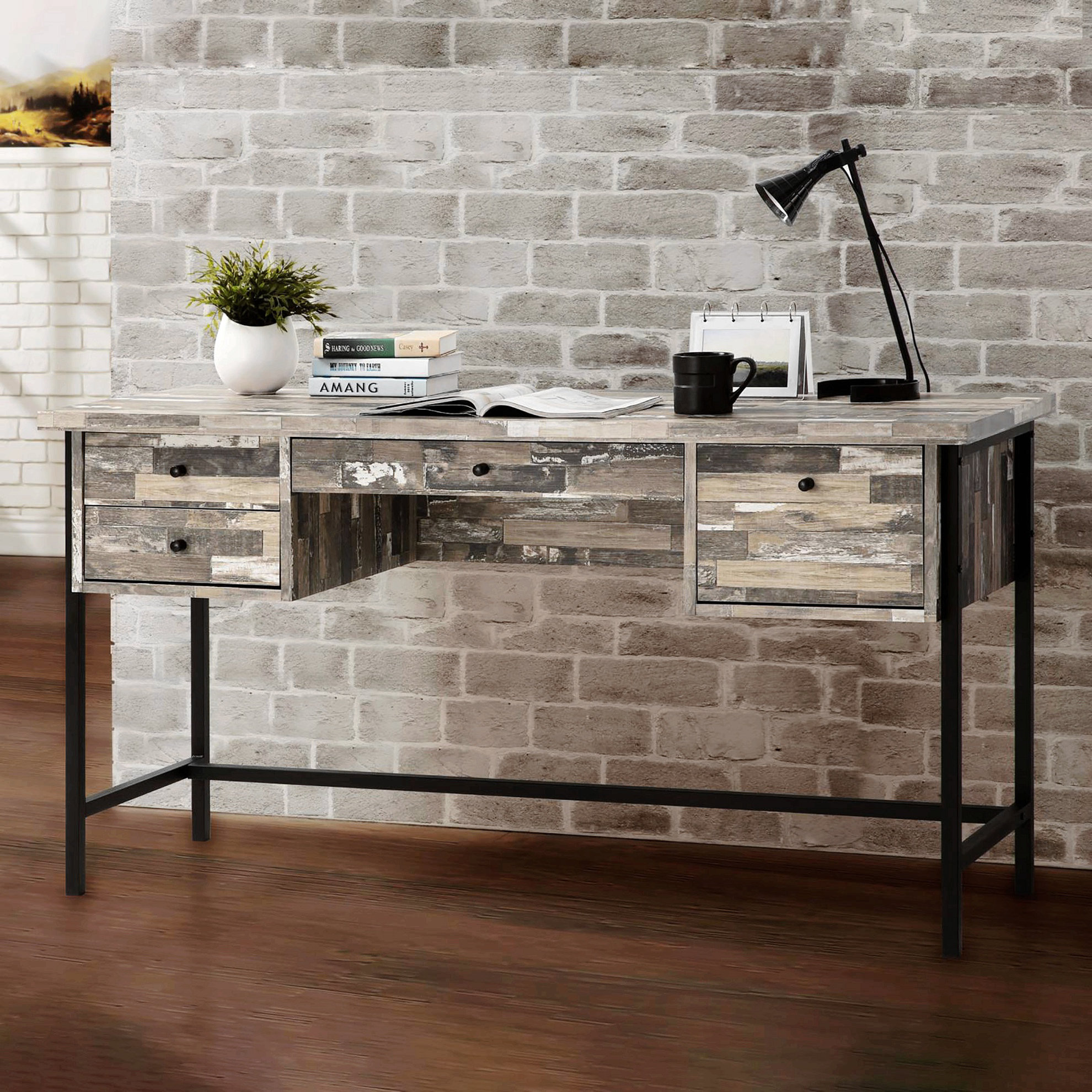 17 Stories Salvaged Cabin Drawer Storage Writing Desk - Wayfair Canada