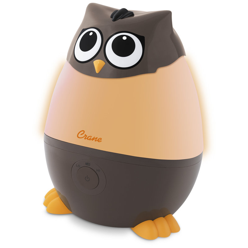 Crane USA Adorable Humidifier, Mini Owl, Cool Mist Humidifier with ...