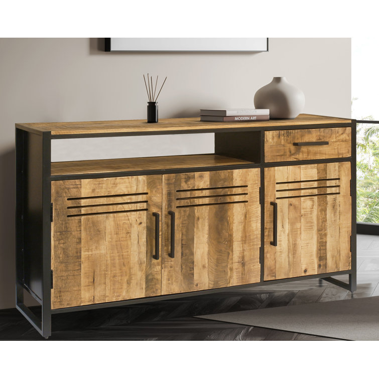 Jaipur 40cm Wide 1 Drawer Mango Solid Wood Sideboard | Wayfair.co.uk