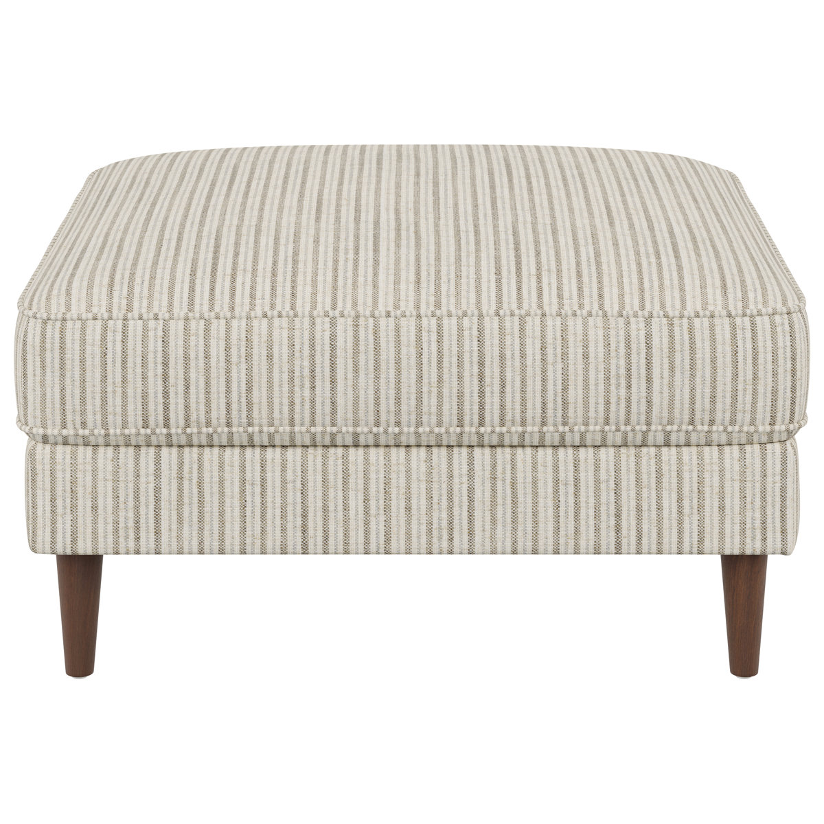 Latitude Run® Ash Stripe Ottoman & Reviews | Wayfair