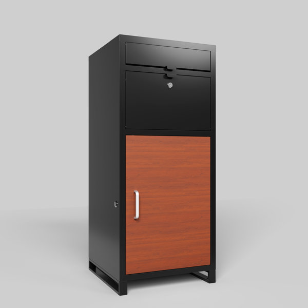Roomfitters Outdoor Floor Standing Parcel Drop Box with Mechanical Lock ...