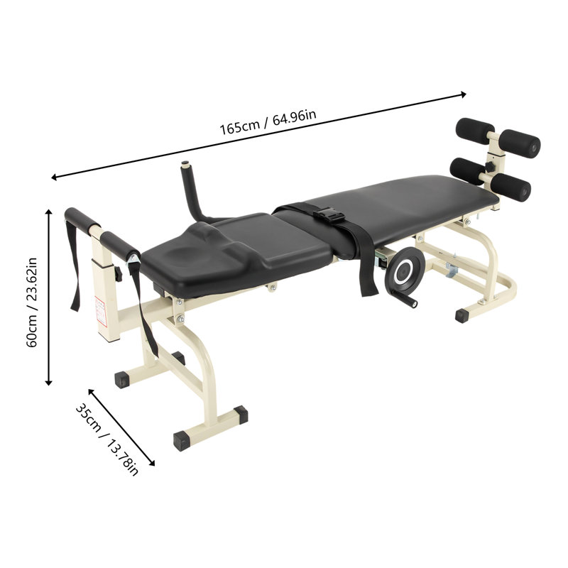 Inbox Zero 65" Therapy Massage Bed Table Cervical Spine Lumbar Traction ...