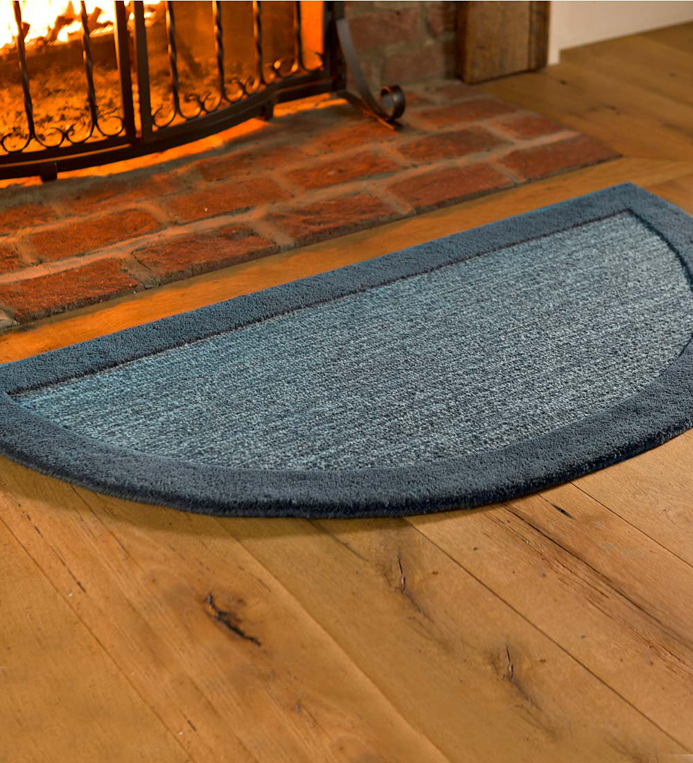 Plow & Hearth Madrid Banded Half-Round Hearth Rug, 2' x 4' & Reviews ...