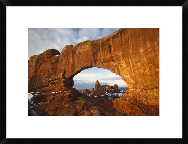 Global Gallery 'Turret Arch Through North Window Arch, Arches National ...