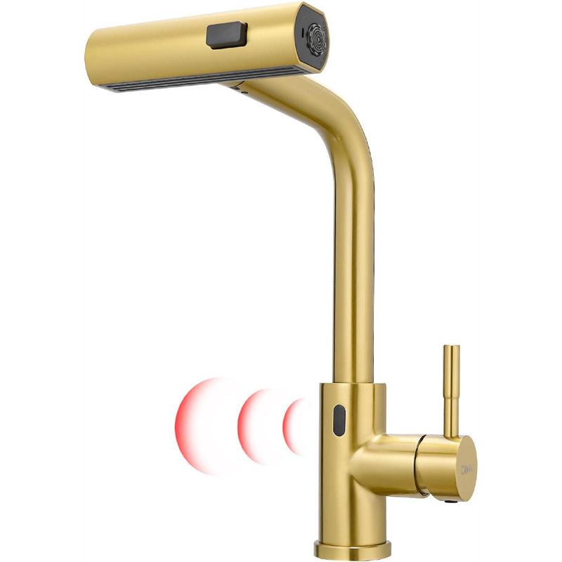FashionSecretsLLC Touchless Waterfall Kitchen Faucet with Pull Down ...