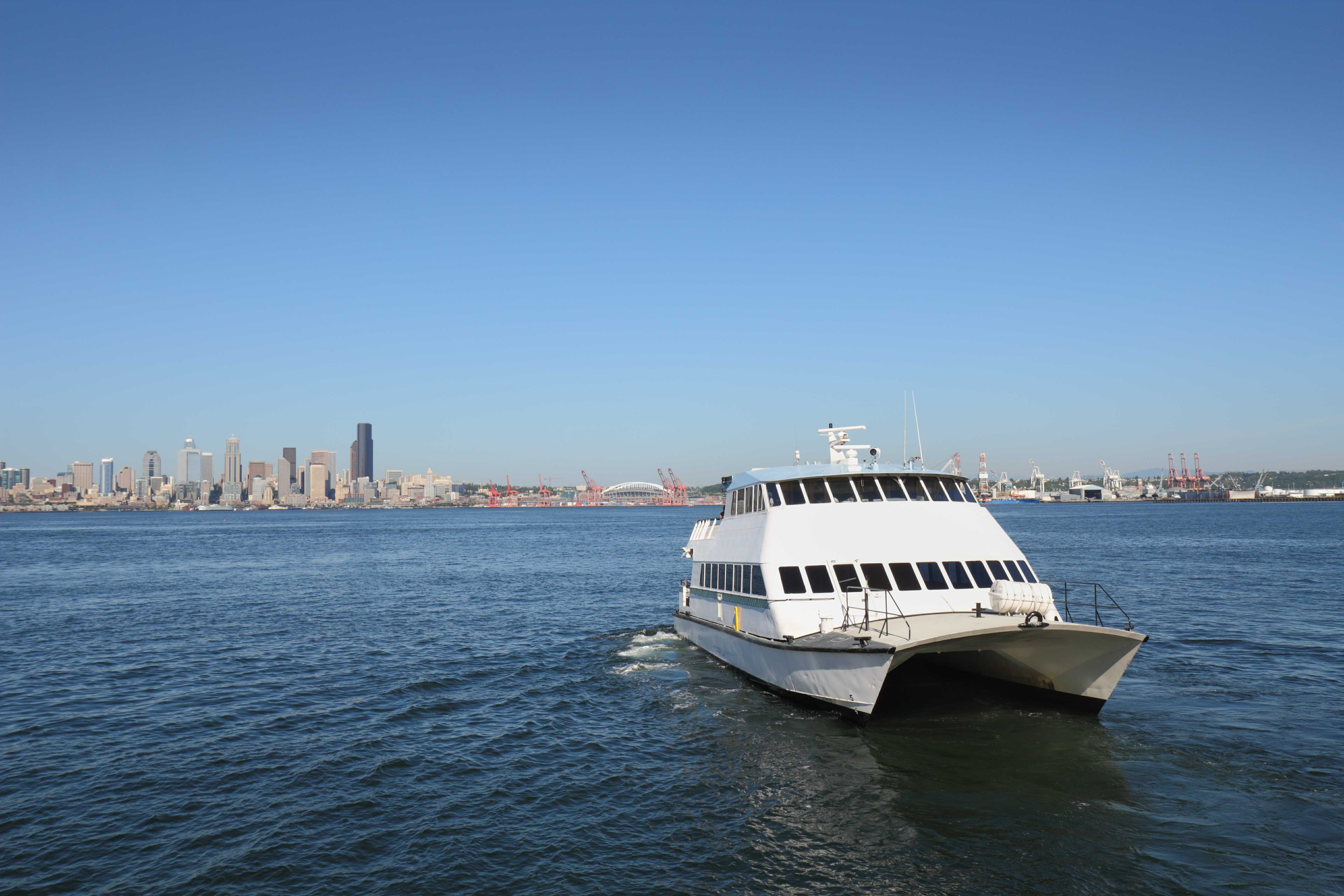 Breakwater Bay Seattle Water Taxi by Maxvis - Wrapped Canvas Photograph ...