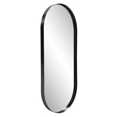 Latitude Run® Capsule Mirror In Brushed Silver | Wayfair