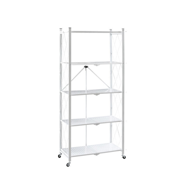 WS at Home Matsu 28.4'' W Stainless Steel Storage Rack with Wheels ...