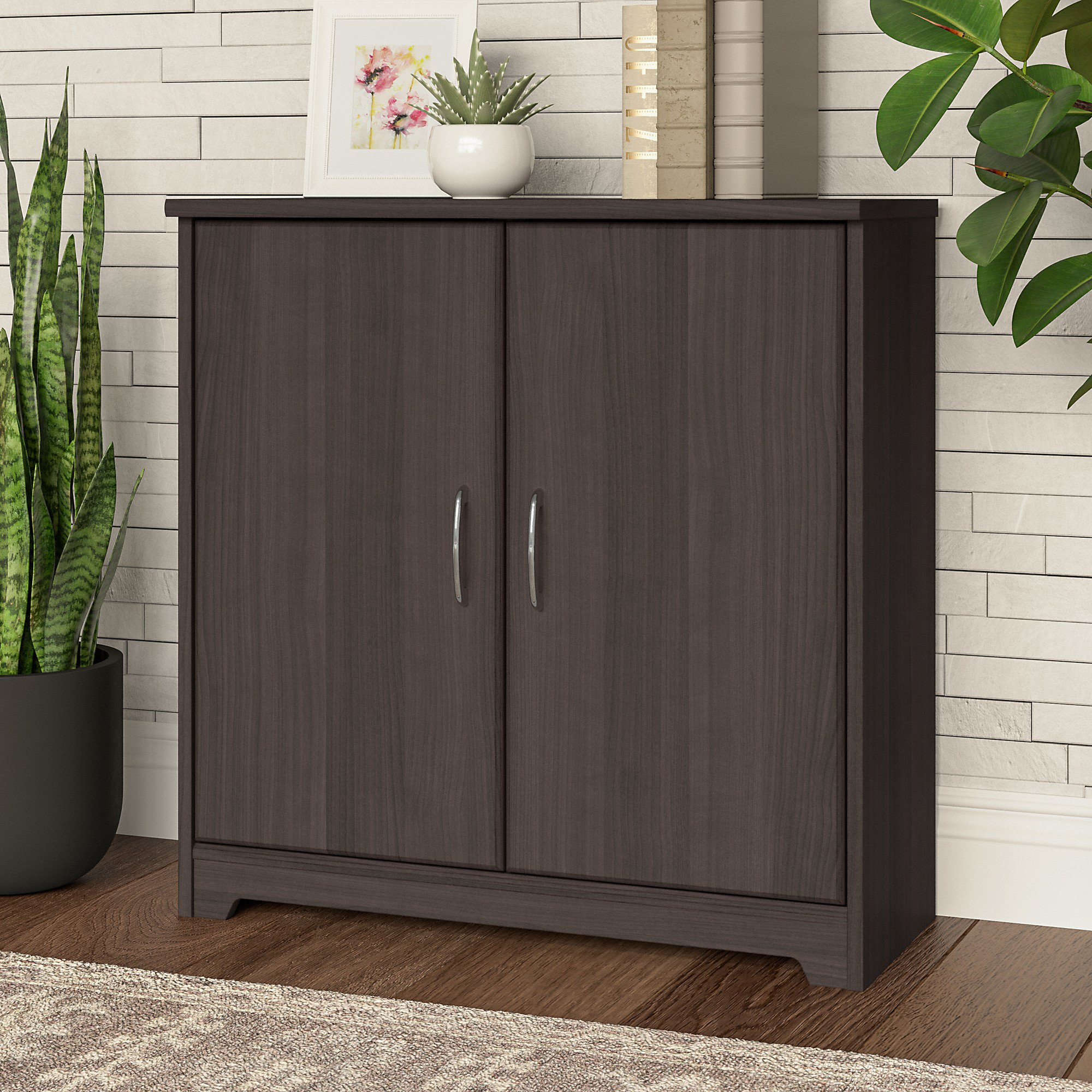 Laurel Foundry Modern Farmhouse® Huckins 30'' W 2 Door Storage Cabinet ...