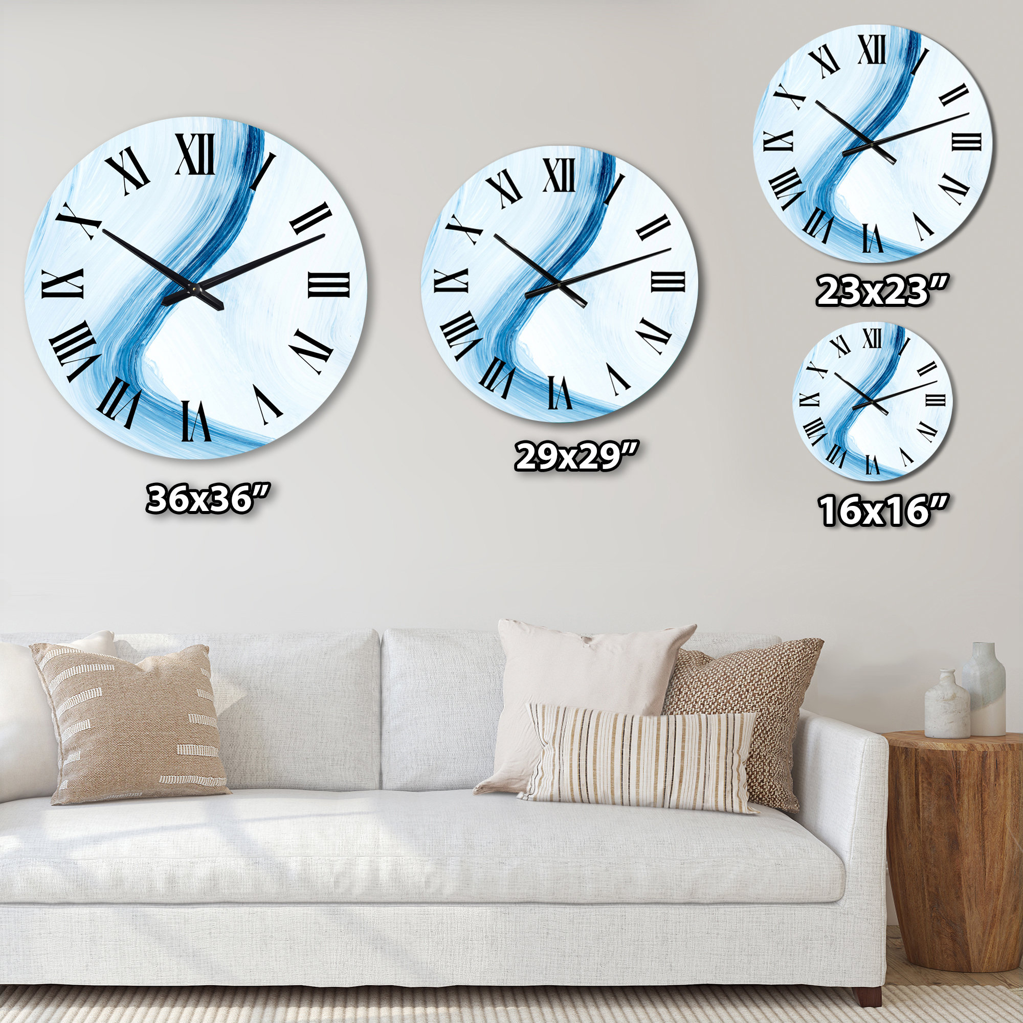 East Urban Home Liquid ink Art in Shades Of Light Blue Iv - Modern Wall ...