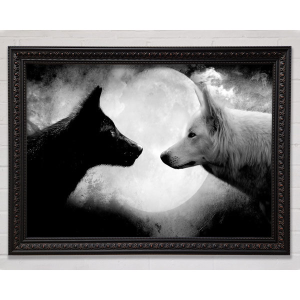 Bright Star Moonlit Wolves - Single Picture Frame Print | Wayfair.co.uk