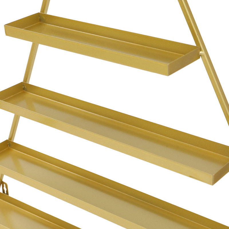 Everly Quinn 18 Piece Triangle Metal Tiered Shelf | Wayfair
