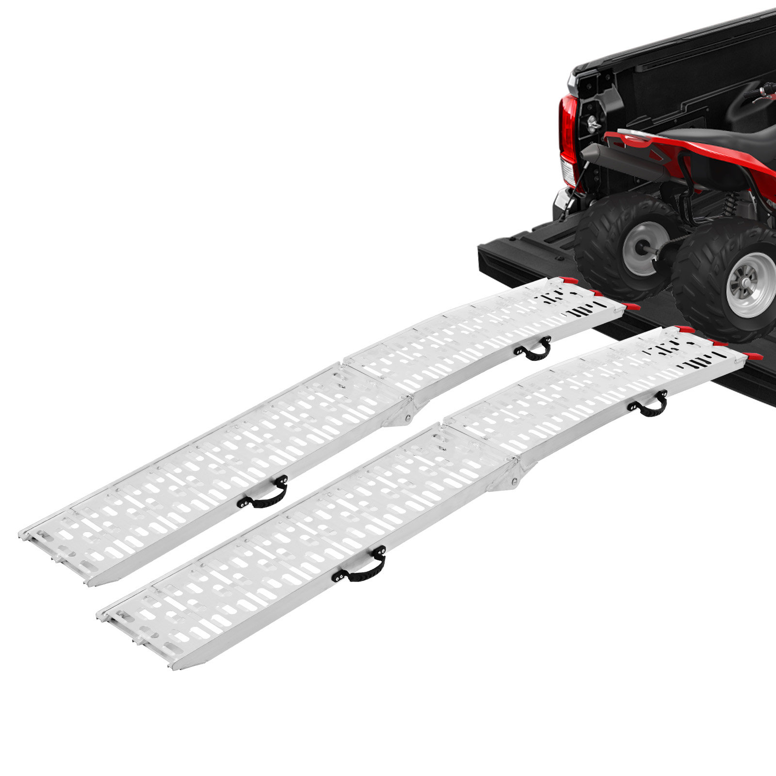 Stellweilan Tessberg 1500 lbs Aluminum Ramps 2Pcs Heavy-duty Loading ...