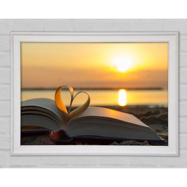 Highland Dunes Love Book Framed Print | Wayfair.co.uk