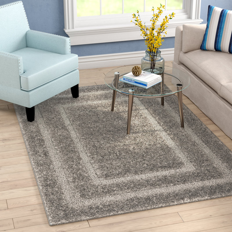 Wade Logan® Assar Geometric Gray Area Rug & Reviews | Wayfair