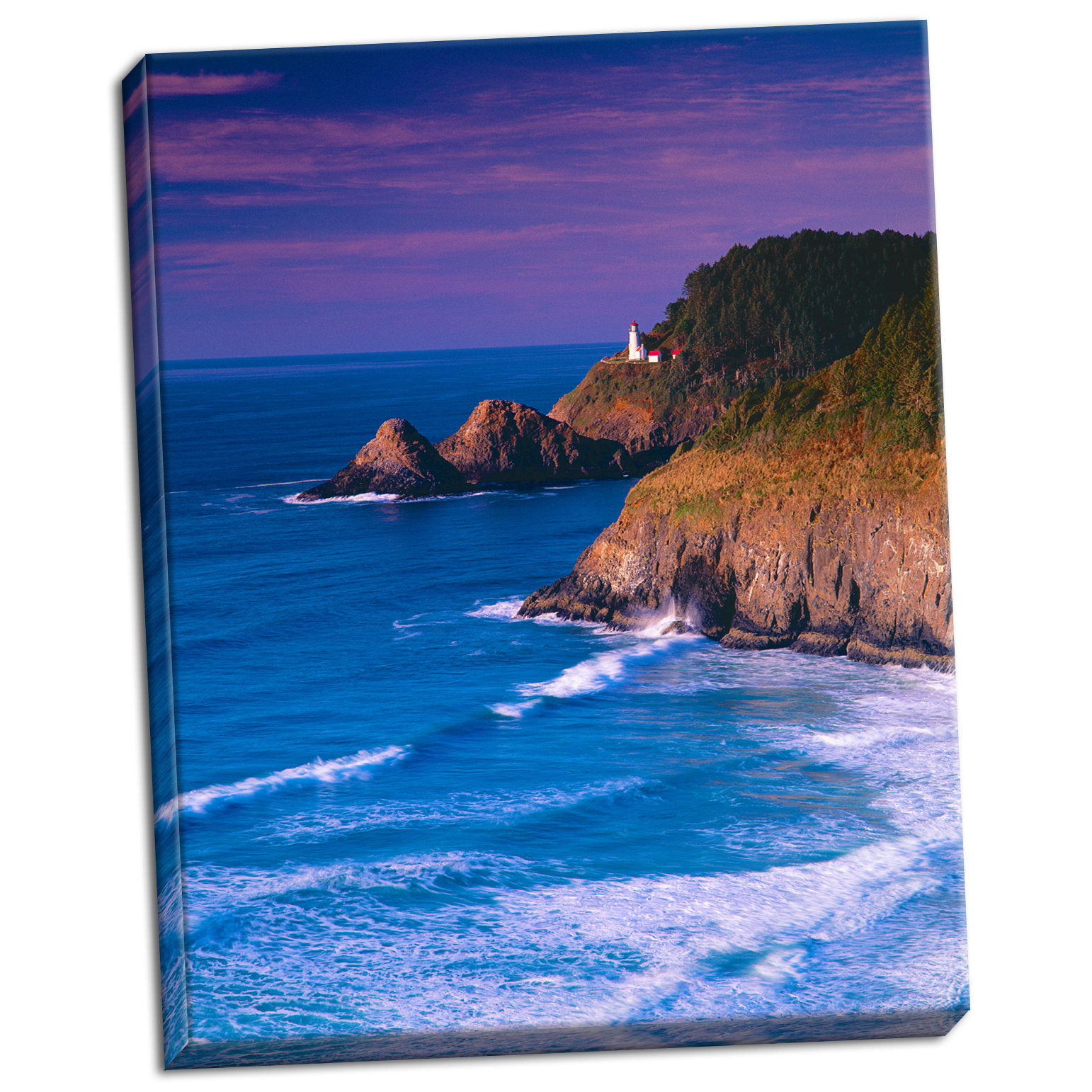 Breakwater Bay 'Heceta Head Lighthouse' Photographic Print on Wrapped ...