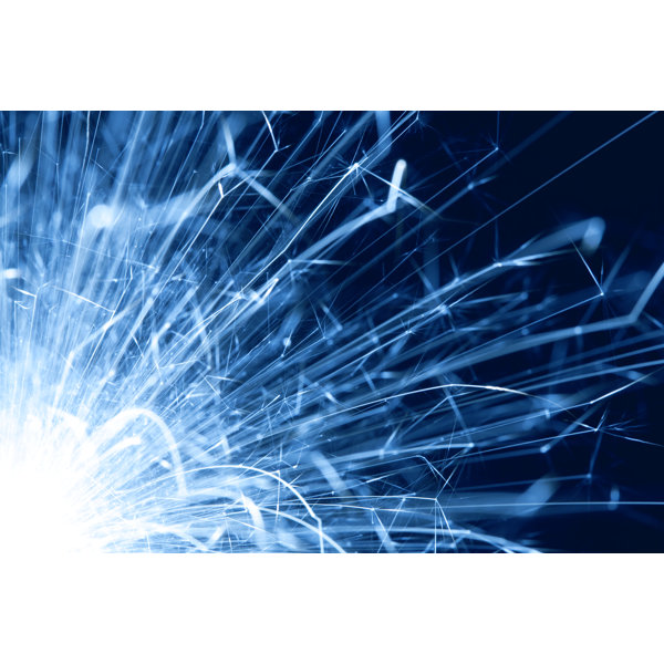 17 Stories Abstract Sparkler by Kamisoka - Wrapped Canvas Print ...