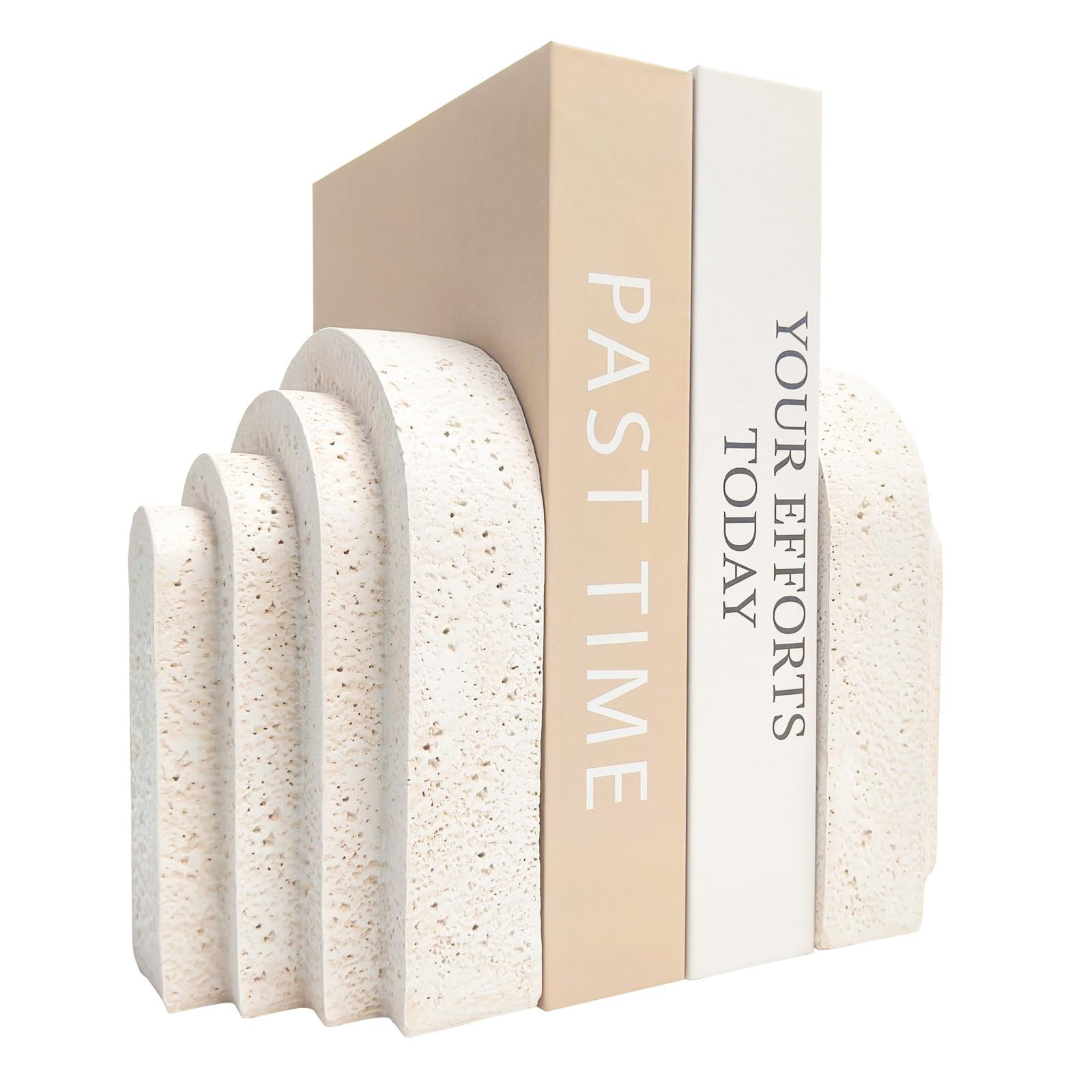 Orren Ellis Heavy Duty Book Ends For Shelves, Decorative Book Stopper ...