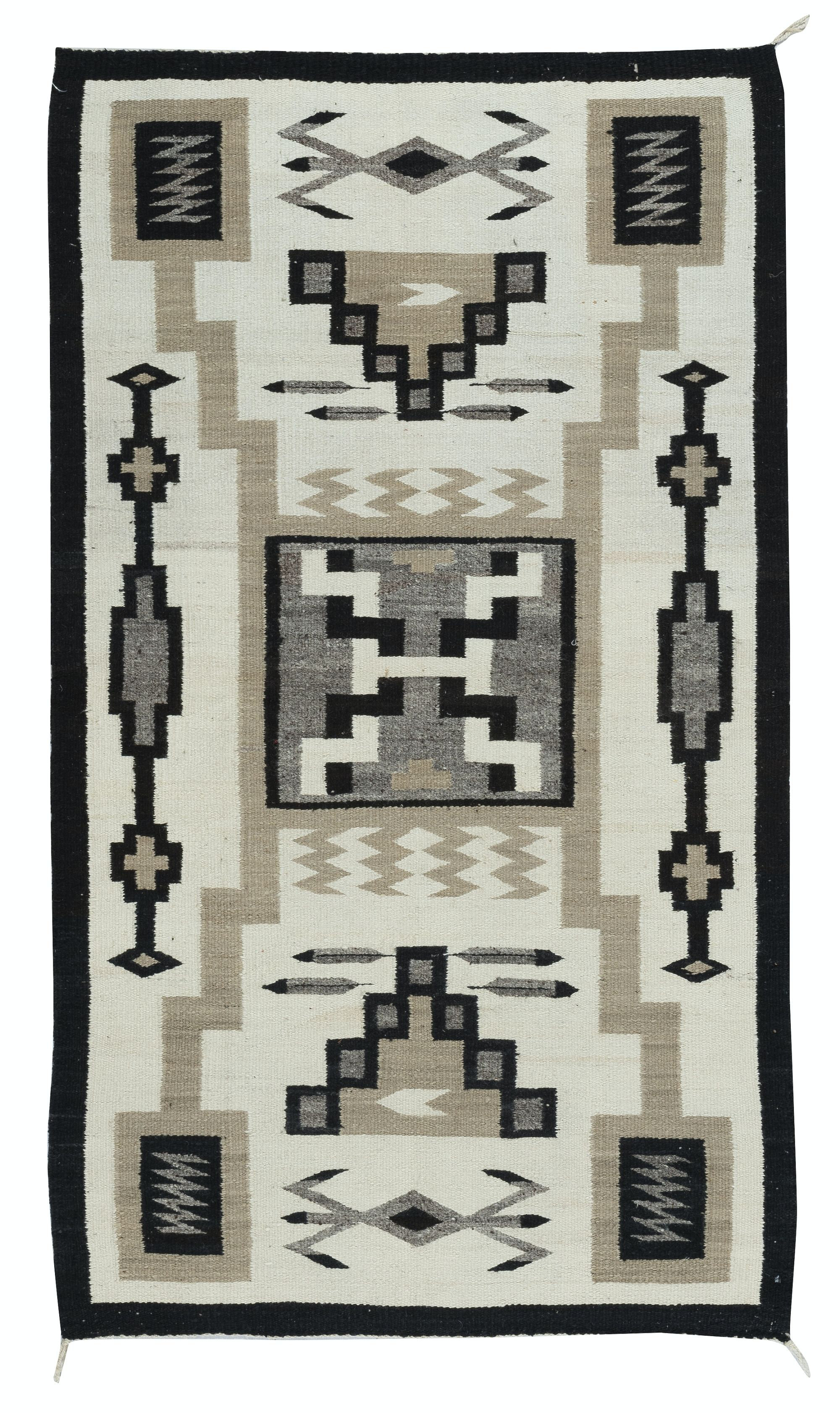 Foundry Select Navajo Storm Pattern Flat-weave Kilim Rug. 100% Wool ...