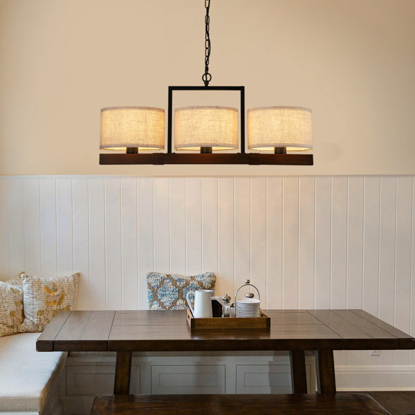 17 Stories 3-light Drum Chandeliers For Dining Room | Wayfair