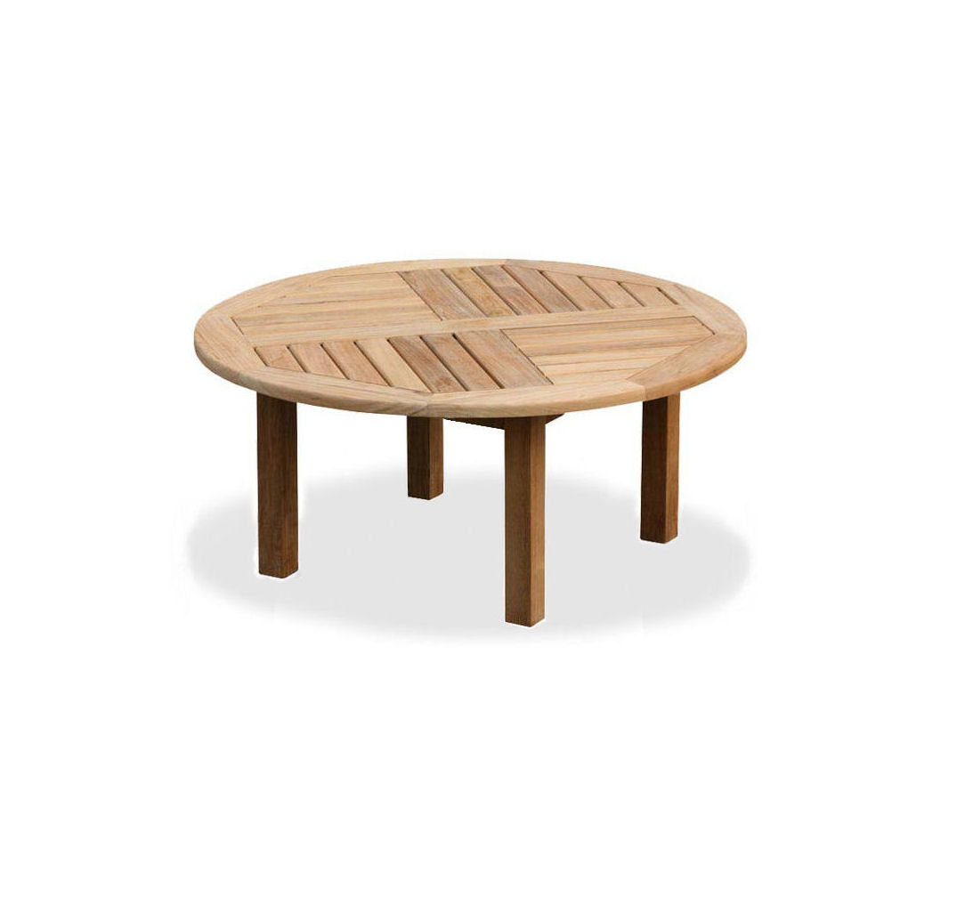 Rosecliff Heights Classic Teak 40" Round Coffee Table | Wayfair