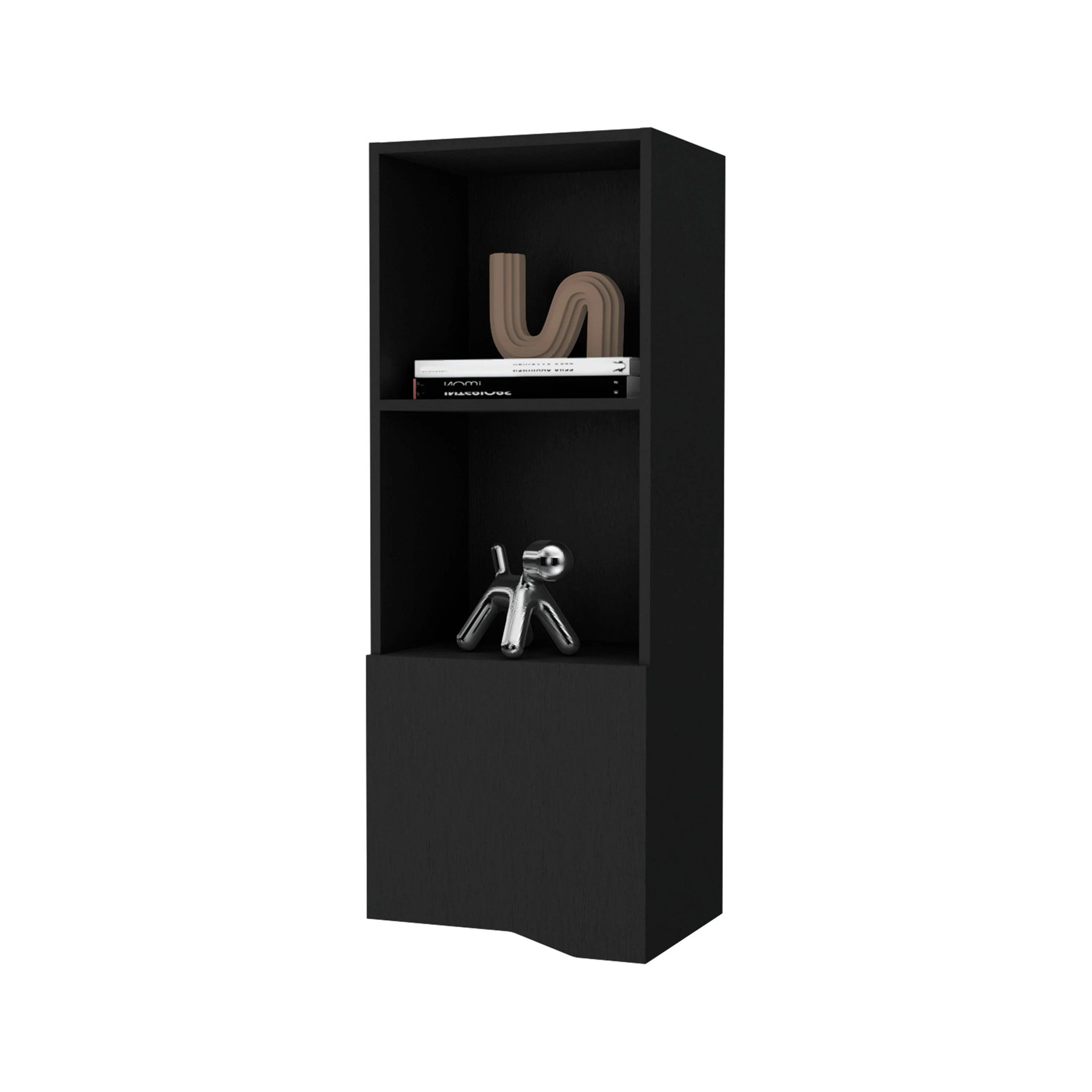 Latitude Run® Black Wall Cabinet with One Door | Wayfair