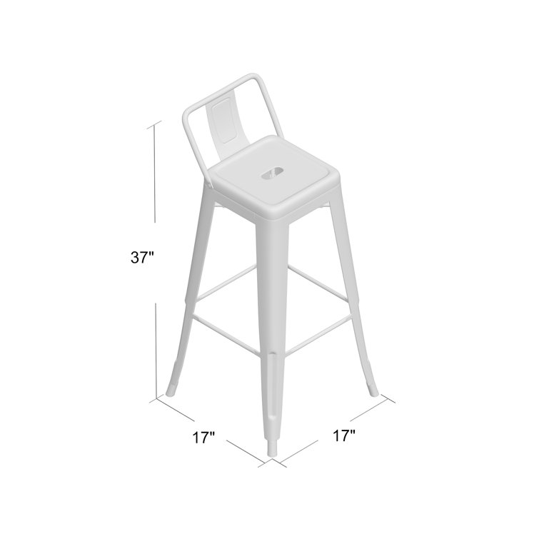Brayden Studio® Toms 29.92'' Counter Stool with Metal Frame & Reviews ...