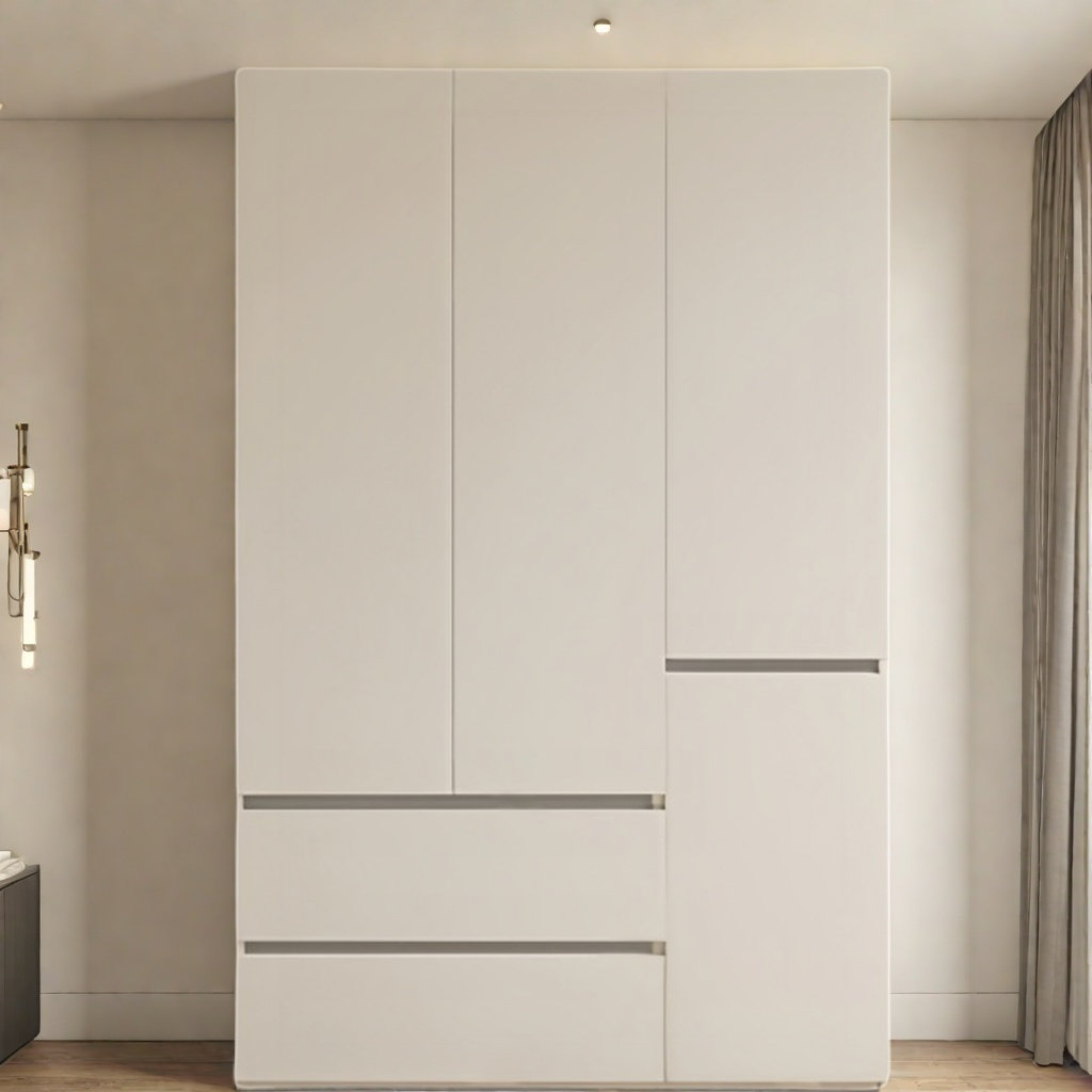 marlao Simple Modern White Wardrobe | Wayfair