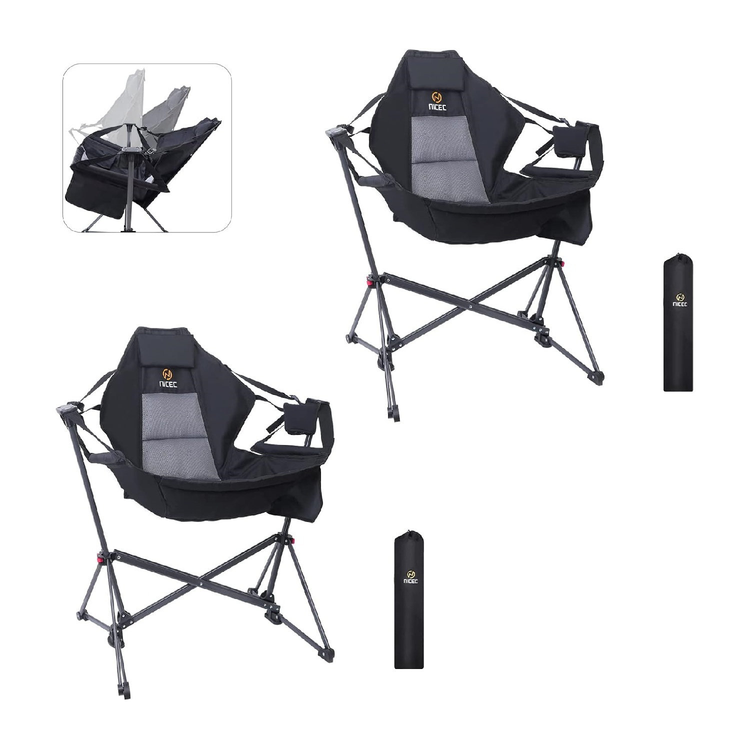 7 Star Marketplace US Hammock Camping Chair, Camping Chair Rocker ...