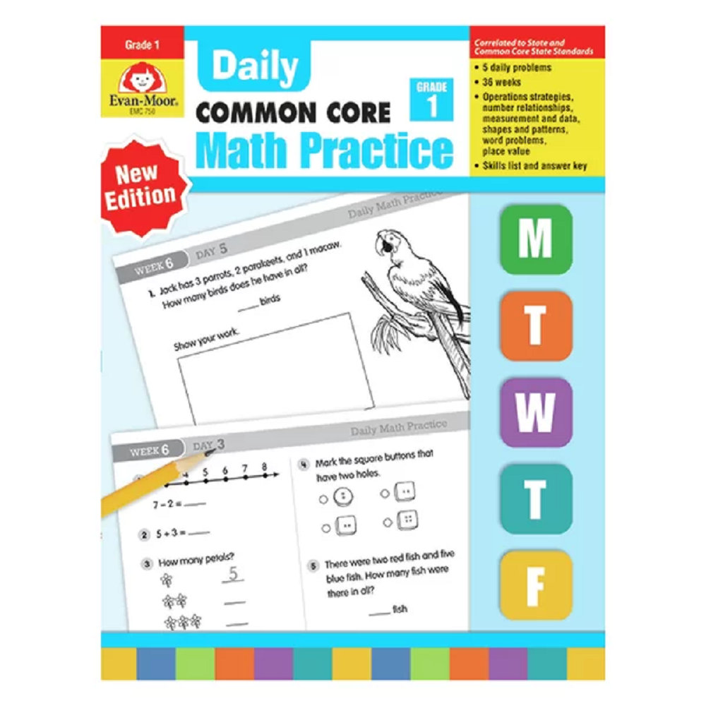 Evan-Moor Daily Math Practice Grade 1 Book | Wayfair