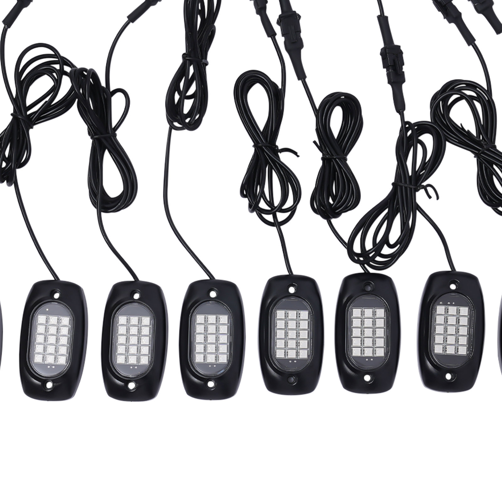 JOYDING Integrated LED Step Light RGB Waterproof Car Light for ATV RZR ...