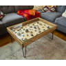 Millwood Pines 25x37" Rustic Display Table With Removable Glass Top ...