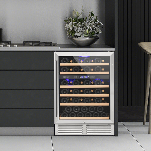 Costway 51 Bottle Free-standing Wine Refrigerator | Wayfair