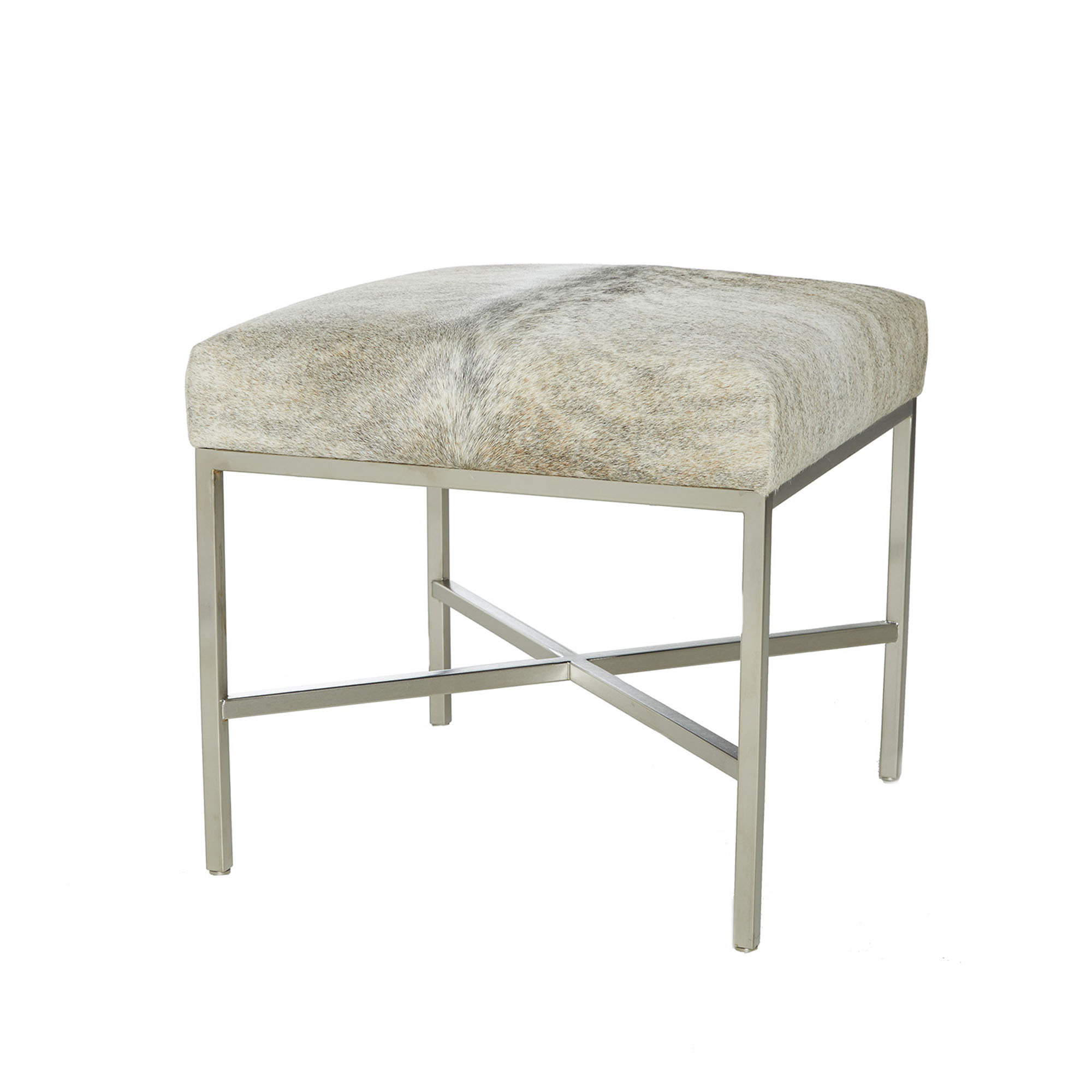 Outpost Original Upholstered Cowhide Stool | Perigold